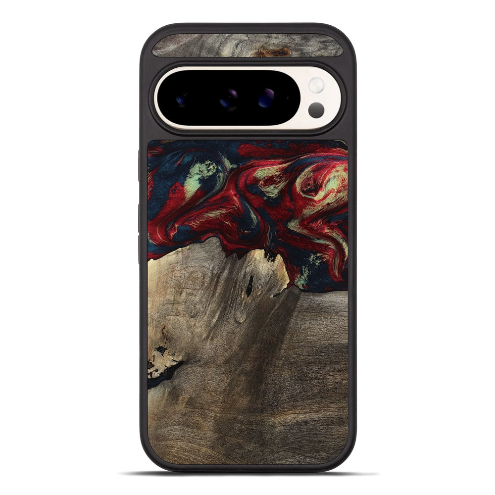 Pixel 10 Pro XL Wood Phone Case - Icie (Red, 803855) - Carved